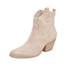 Dolce Vita Damen Bikerboots "Dolce Vita Stiefelette Veloursleder", Gr. 39, beige, Veloursleder, Schuhe