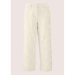 Madeleine Mode MADELEINE Damen Culotte "Hose Weite B&uuml;gelfaltenhose mit Stickerei", wei&szlig;, Gr. 40, Obermaterial: 75% Baumwolle CO. 25% Polyester PES., Hosen