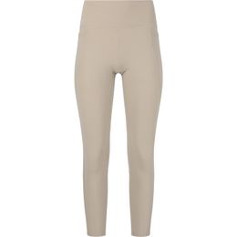 ENDURANCE ATHLECIA ATHLECIA Damen Trainingstights "Aliya", beige, Gr. 42, unifarben, 75% Nylon, 25% Elasthan, Hosen, im stretchy Design mit flachen N&auml;hten