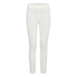 oxmo Damen Leggings "Leggings OXKeily", wei&szlig;, Gr. XL, Obermaterial: 75% Viskose CV. 21% Nylon NY. 4% Elasthan EL., Hosen