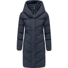 Ragwear Damen Steppmantel "Natalka Soft YOUMODO", blau, Gr. XXXL, Obermaterial: 100% Polyester. Innenfutter: 100% Polyester. Wattierung: 100%