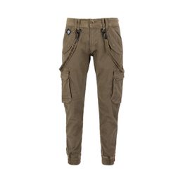 Herren Cargohose "Utility Pant", grau, Gr. 28, Alpha Industries, Obermaterial: 98% Baumwolle, 2% Elastan; Futter: 100% Baumwolle, Hosen