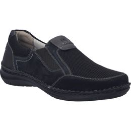 Josef Seibel Herren Slipper "New Anvers 78, black-black", Gr. 41, schwarz, Obermaterial: 100% Rindsleder Leather cow., Schuhe