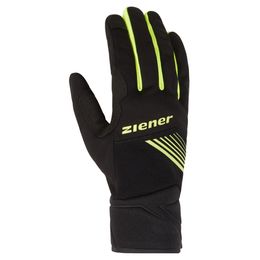 Ziener Damen Fahrradhandschuhe "DIRICH-Z TOUCH", gelb, Gr. 10, Kunstfaser, Handschuhe, winddicht, atmungsaktiv, wasserabweisend, gepolsterte Innenhand