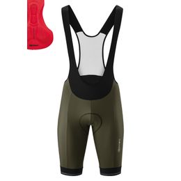 Gonso Herren Fahrradhose "SITIVO Bib M", rot, Gr. 4XL, 65% Polyamid (Recycelt), 35% Elasthan, Hosen, Herren Radhose, innovatives Sitzpolster,