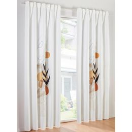 Vorhang HEINE HOME, B:135cm H:225cm, wei&szlig;, Polyester, Gardinen
