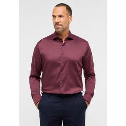 Eterna Herren Langarmhemd "MODERN FIT"rot, Gr. 45, Twill, 42% cotton, 4% Elasthan, 54% Lyocell, Hemden, EASY IRON (bügelleicht)