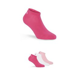 Fila Damen Socken "UNISEX INVISIBLE PLAIN SOCKS", Gr. 35, rosa, Baumwolle, Elasthan, Polyester, Socken, mit eingestricktem Logo an der Ferse