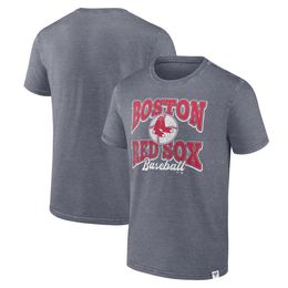 Fanatics Damen T-Shirt "Fanatics Shirt Boston Red Sox Heritage Snow Washed SS", grau, Gr. XXL, 60% Baumwolle, 40% Polyester, Shirts
