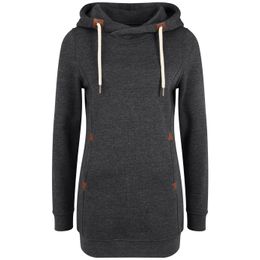 oxmo Damen Kapuzenpullover "Hoodie OXVicky", grau, Gr. M, Obermaterial: 80% Polyester PES. 20% Baumwolle CO., Sweatshirts