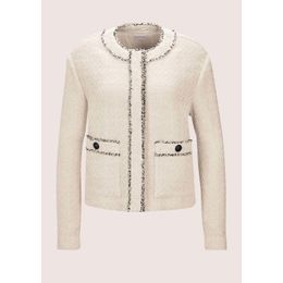Madeleine Mode MADELEINE Damen Jerseyblazer "Blazer Kurzblazer in Boucl&eacute;-Optik", gr&uuml;n, Gr. 48, Obermaterial: 100% Polyester PES., Blazer