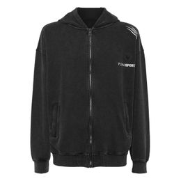 Plein Sport Jungen Kapuzensweatjacke "Kapuzen-Sweatjacket", schwarz, Gr. XS, Obermaterial: 100% Baumwolle, Sweatjacken