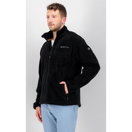 DEPROC Active Herren Fleecejacke "WAWA BAY", schwarz, Gr. XL, 100% Polyester, Jacken, auch in gro&szlig;en Gr&ouml;&szlig;en erh&auml;ltlich