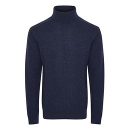 Casual Friday Herren Rollkragenpullover "Strickrollkragenpull CFKarl", blau, Gr. XXL, Obermaterial: 80% Wolle WO. 20% Polyamid PA., Pullover