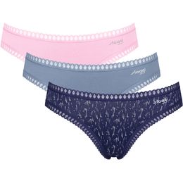 Sloggi Damen Minislip "GO Crush", Gr. M, bunt, Single Jersey, Obermaterial: 95% Baumwolle, 5% Elasthan, gemustert, unifarben, Unterhosen, dehnbare