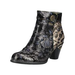 Laura Vita Damen Stiefelette "Laura Vita Stiefelette Leder/Textil", Gr. 39, schwarz, Leder, Textil, Schuhe
