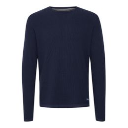 Blend Herren Strickfleece-Pullover "Strickpullover BHPullover", blau, Gr. S, Obermaterial: 100% Baumwolle CO., Pullover