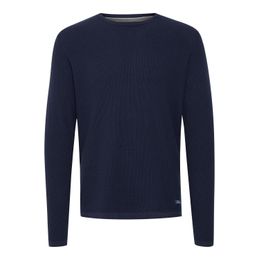 Blend Herren Strickfleece-Pullover "Strickpullover BHPullover", blau, Gr. S, Obermaterial: 100% Baumwolle CO., Pullover
