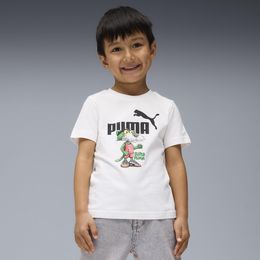 Puma Jungen T-Shirt "Super Puma Graphic T-Shirt Jungen", wei&szlig;, Gr. 104, bedruckt, 100% Baumwolle, Shirts