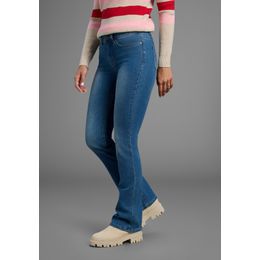 Arizona Damen Bootcut-Jeans "Shaping", blau, Basic, Gr. 76, Jeans, Obermaterial: 79% Baumwolle, 19% Polyester, 2% Elasthan, Jeans, elastische