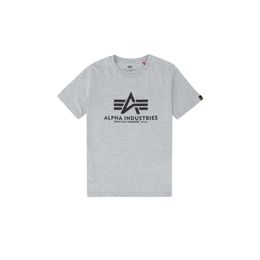 M&auml;dchen T-Shirt "Basic T-Shirt BL K", grau, Gr. 14, Alpha Industries, Obermaterial: 100% Baumwolle, Shirts