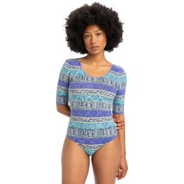 Quiksilver Damen Funktionstop "Body", blau, Gr. S, [Hauptmaterial] 95% Baumwolle, 5% Elasthan, Tops