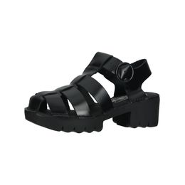 Fly London Damen Riemchensandale "Fly London Sandalen Leder", Gr. 37, schwarz, Leder, Schuhe