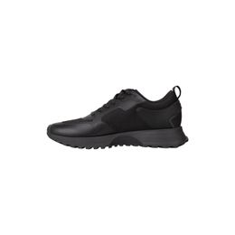 BOSS Herren Sneaker "Sneaker Jonah Runn meth", Gr. 44, schwarz, Obermaterial: 100% Polyester PES. Futter: 100% Polyester PES. 70% EVA EVA. 30% Gummi