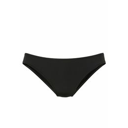 Lascana Damen Bikini-Hose "Woman", schwarz, Gr. 34, unifarben, Microfaser, Polyamid, Badehosen, im klassischem Design