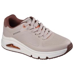 Skechers Herren Sneaker "UNO ICON", Gr. 42, beige, Leder, Schuhe, Keilsneaker, Sneaker mit Luftkissen