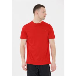 Funktionsshirt Endurance "Vernon", Herren, Gr. 4XL, rot, 100% Polyester, unifarben, normal, Rundhals, Shirts Funktionsshirt, im funktionalen Design mit Quick Dry-Funktion