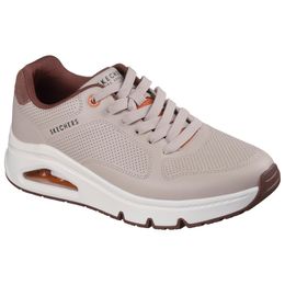 Skechers Herren Sneaker "UNO ICON", Gr. 45, beige, Leder, Schuhe, Keilsneaker, Sneaker mit Luftkissen
