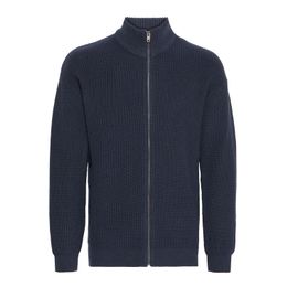 !Solid SOLID Herren Strickjacke "Strickjacke SDGoralli", blau, Gr. XXL, Obermaterial: 70% Baumwolle CO recyc.. 30% Polyester Pol. recyc.., Strickjacken