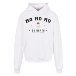 F4NT4STIC Herren Kapuzenpullover "Ho Ho Ho Santa Claus Weihnachten", wei&szlig;, Gr. L, Obermaterial: 100% Baumwolle, Pullover, Weihnachten, Geschenk, Logo