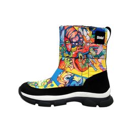 DOGO Damen Snowboots "Nortia Winterboot / Snowboot Wackadoo Damen Stiefeletten", Gr. 38, schwarz, Polyurethan, Schuhe, Handgefertigt