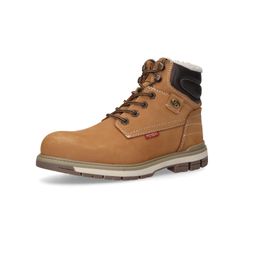 Herren Winterboots, Dockers by Gerli, Gr. 45, gold, Nubukleder, Schuhe, Schn&uuml;rboots mit Warmfutter