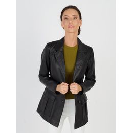JCC Damen Lederjacke "DI-450", schwarz, Gr. 42, Oberstoff: 100% Lammleder. Futter: 100% Polyester, Jacken