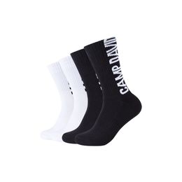 CAMP DAVID Damen Socken "Socken 4er Pack", Gr. 39, weiß, 80% Baumwolle, 17% Polyamid, 3% Elasthan, uni, Socken