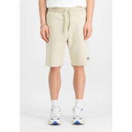 Herren Shorts "Basic Short SL II", wei&szlig;, Gr. L, Alpha Industries, Obermaterial: 80% Baumwolle, 20% Polyester, Hosen