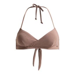 Roxy Damen Bandeau-Bikini-Top "Lasca", grau, Gr. XS, 78% Nylon, 9% Nylon, 7, 00% Metall, 6, 00% Elasthan, Bikini-Oberteile