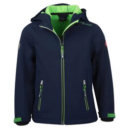 Trollkids Kinder Softshelljacke "KIDS TROLLFJORD JACKET", blau, Gr. 164, Obermaterial: 94% Polyester, 6% Elasthan. Futter: 100% Polyester, Jacken