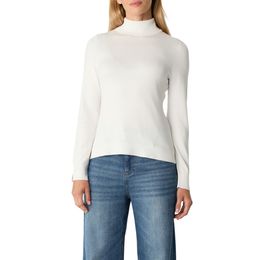 comma, COMMA Damen Strickpullover, beige, Gr. 40, unifarben, Strick, Obermaterial: 80% Viskose, 20% Polyamid, Pullover, mit &Auml;rmelschlitzen