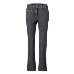 GOLDNER Damen Regular-fit-Jeans "Kurzgr&ouml;&szlig;e Denimhose mit Stretchkomfort", grau, Gr. 22, Obermaterial: 78% Baumwolle CO. 20% Polyester PES. 2%