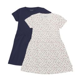 Minymo M&auml;dchen Jerseykleid "Jerseykleid MIDress", blau, Gr. 98, Obermaterial: 95% Baumwolle CO. 5% Elasthan EL., Kleider