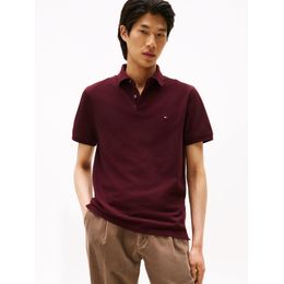 Tommy Hilfiger Herren Poloshirt "1985 REGULAR POLO", rot, Gr. M, Piqu&eacute;, Obermaterial: 96% Baumwolle, 4% Elasthan, Shirts, aus Piqu&eacute;