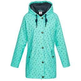 ANKERGLUT Damen Regenjacke "Friesennerz HALIFAX ANCHOR WOMEN", blau, Gr. 40, Obermaterial: 100% Polyurethan; Futter: 100% Polyester, Jacken, auch in