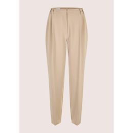 Madeleine Mode MADELEINE Damen Bundfaltenhose "Chinohose Bundfaltenhose mit Stretch-Komfort"beige, Gr. 18, Obermaterial: 78% Polyester PES. 17% Viskose CV. 5%