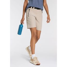 CMP Damen Trekkingshorts, beige, Gr. 34, Obermaterial: 89% Polyester, 11% Elasthan, Hosen