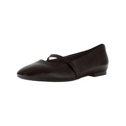 Gabor Damen Ballerina "Gabor Ballerinas Nappaleder", Gr. 38,5, schwarz, Nappaleder, Schuhe