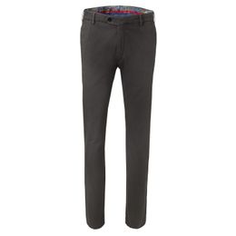 MEYER Herren Chinos "Roma", grau, Gr. 34, unifarben, 97% Baumwolle, 3% Elasthan, Hosen, mit Stretch-Dehnbund aus weicher Baumwollmischung